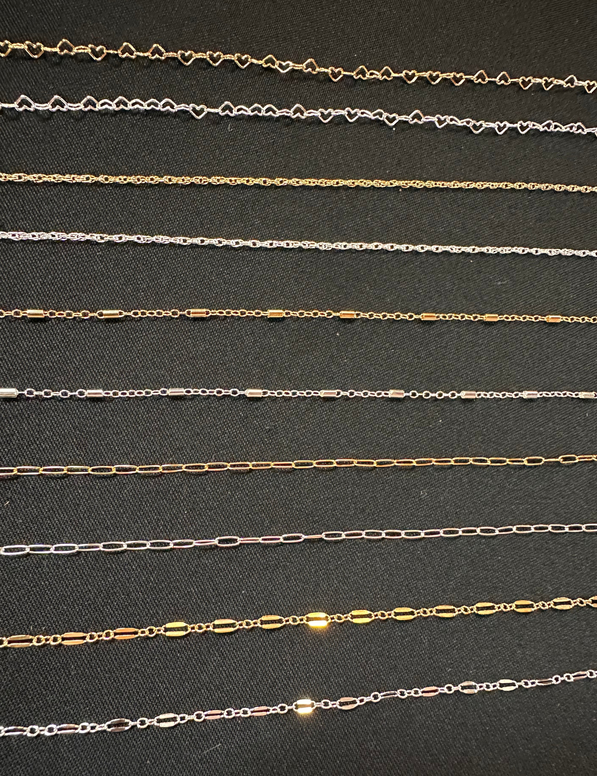 Starter Pack Permanent Jewelry Chain Gold Filled Chain Sterling Silver ...