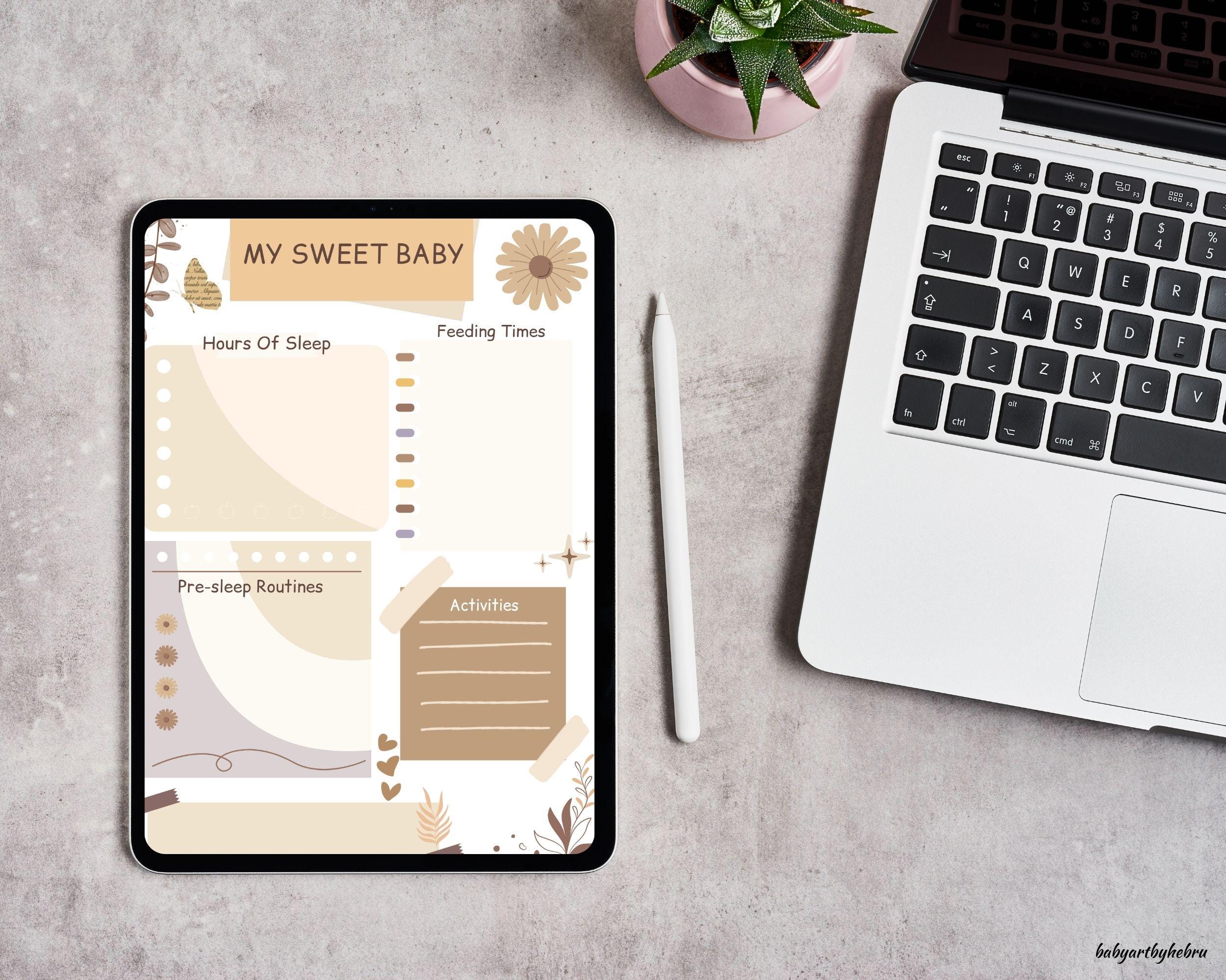 Printable, Routines,diary, Sleep Patterns, Feeding, Tracking, Baby's ...