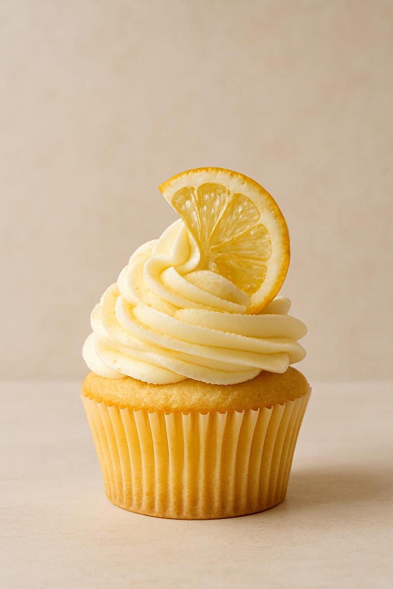 Lemon Cupcake Recipe PDF | Easy Printable Dessert | Bakery Style ...