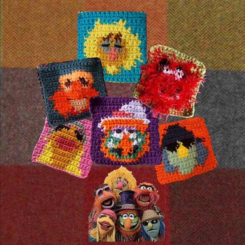 Dr Teeth & the Electric Mayhem Muppets Tapestry Crochet Grid Pattern - Etsy