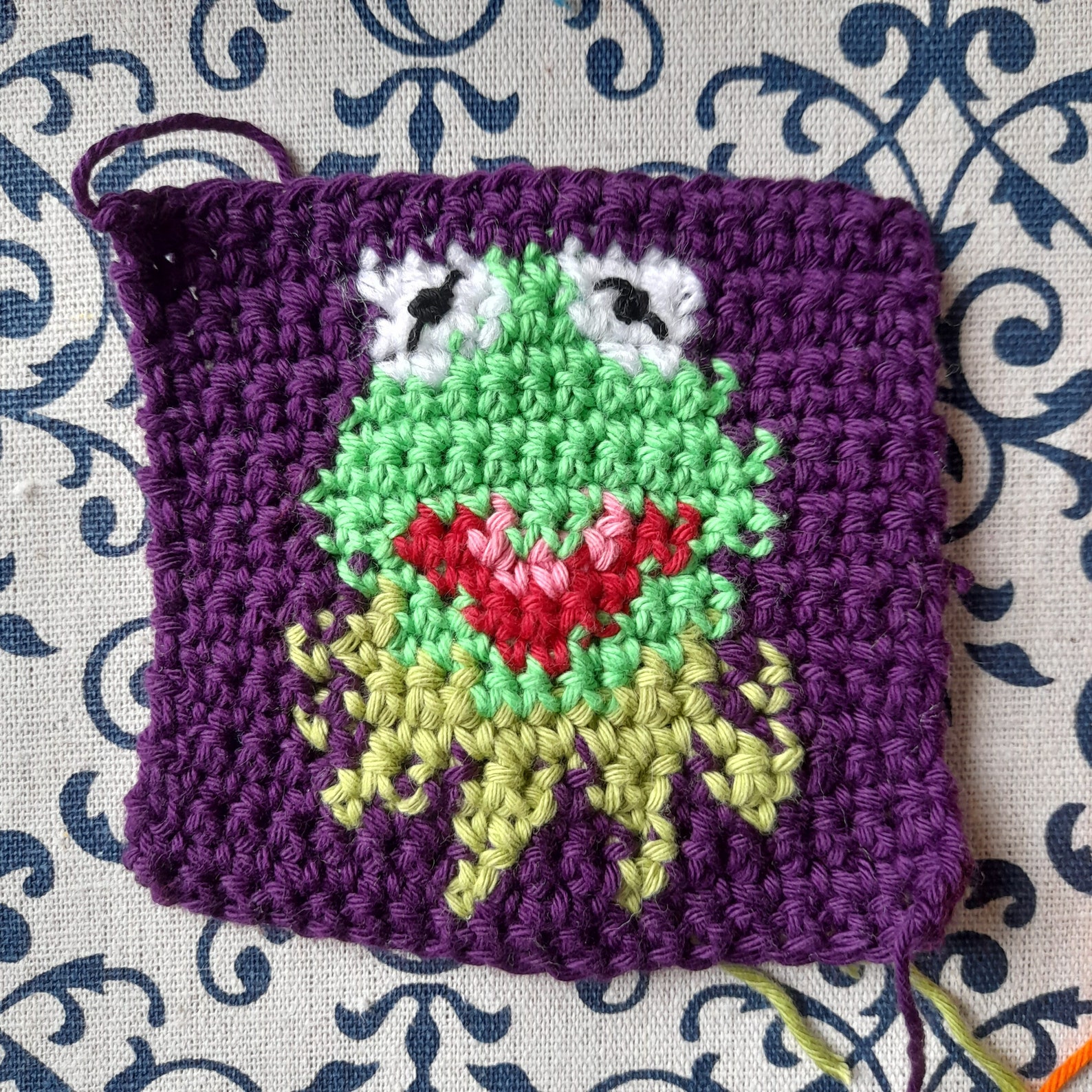 Kermit the Frog Tapestry Crochet Pattern PDF - Etsy