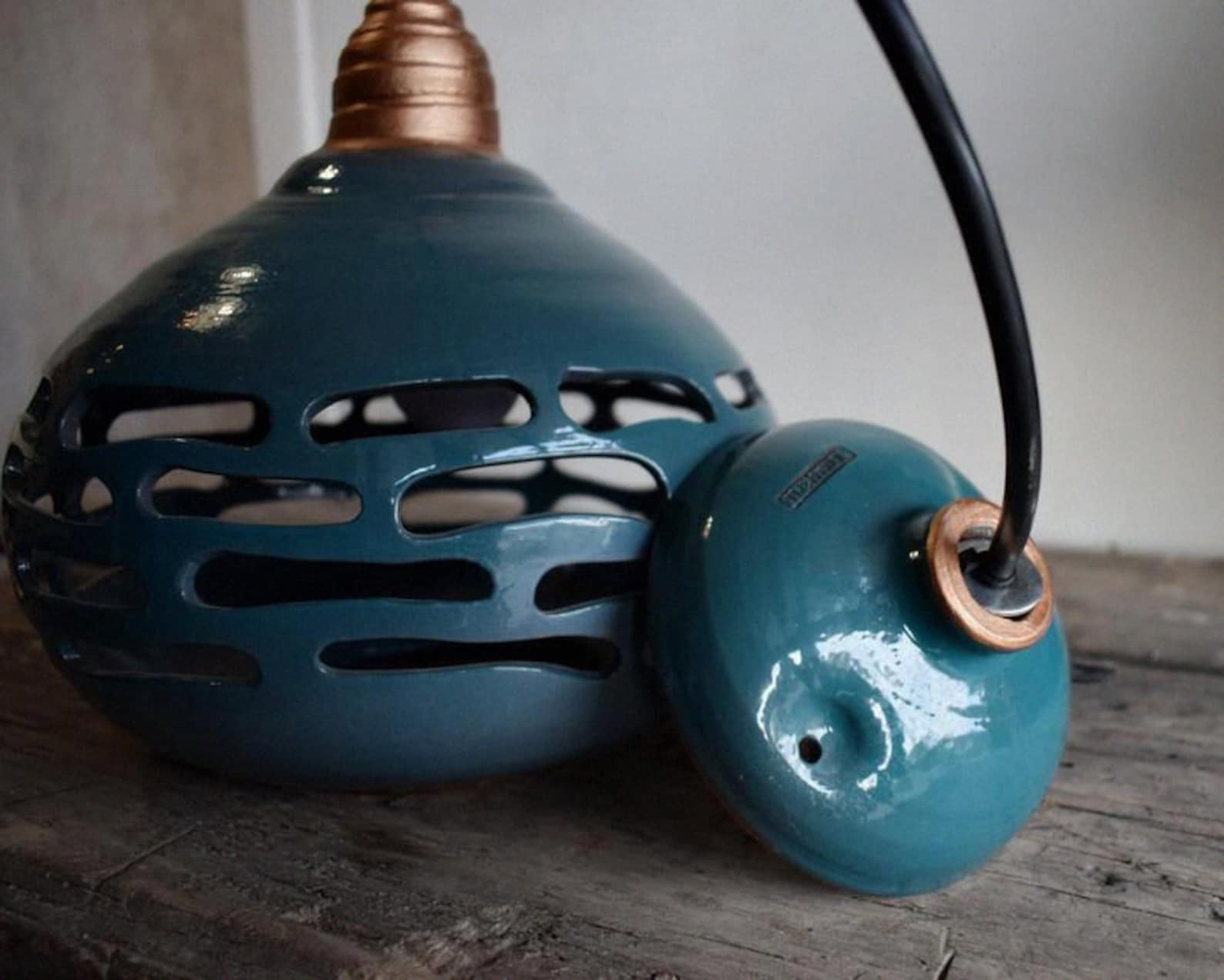 Ceramic Lampshade, Handcrafted Lighting, Artisan Lamp, Decorative Light ...