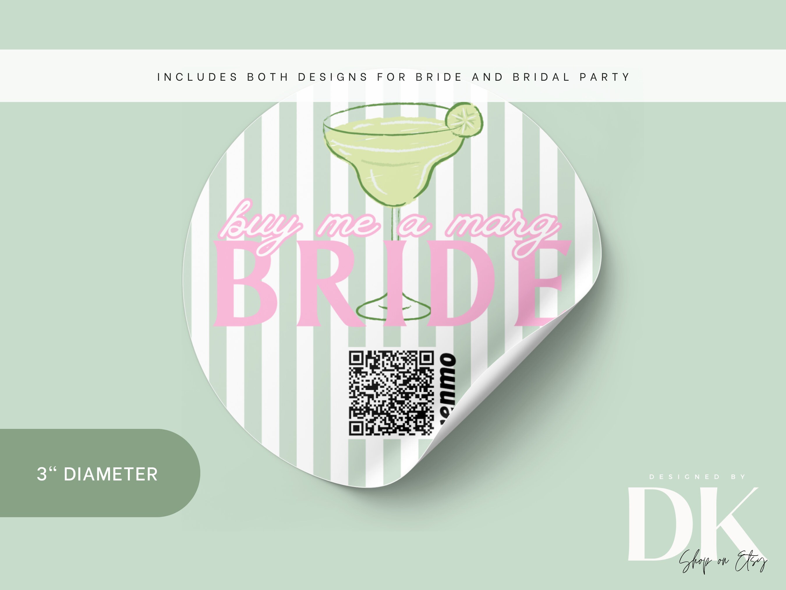 Buy the Bride a Drink Sticker | Margs & Matrimony | Editable - Etsy