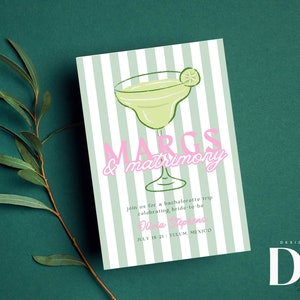 Bachelorette Party Invitation + Itinerary | Margs & Matrimony | Mexico ...