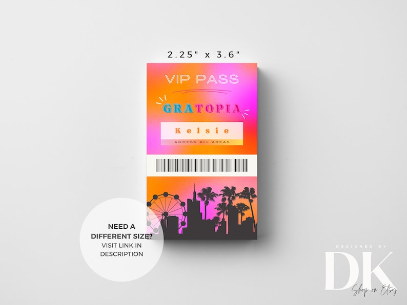 VIP / Backstage Pass | Birthday Party | Editable - Etsy