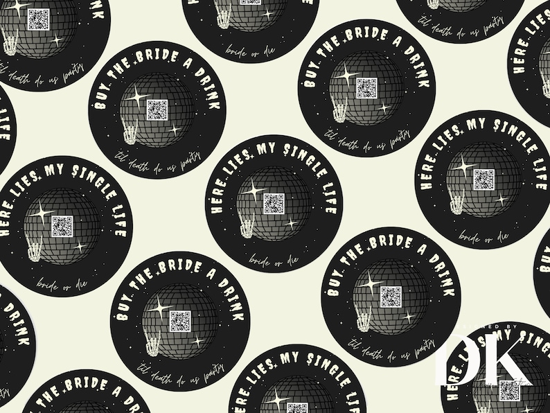 Buy the Bride a Drink Sticker | Bride or Die | 'til Death Do Us Party ...