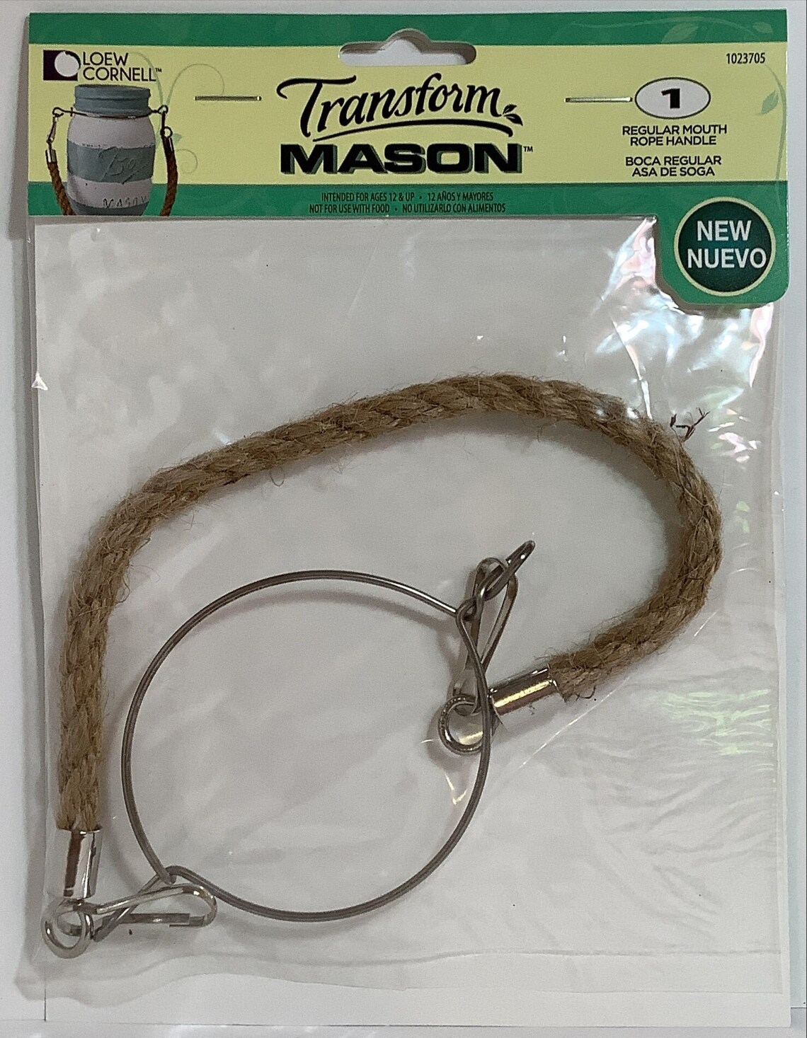 TM ROPE HANDLE for Regular Mouth Mason Jars - 1pk - Etsy
