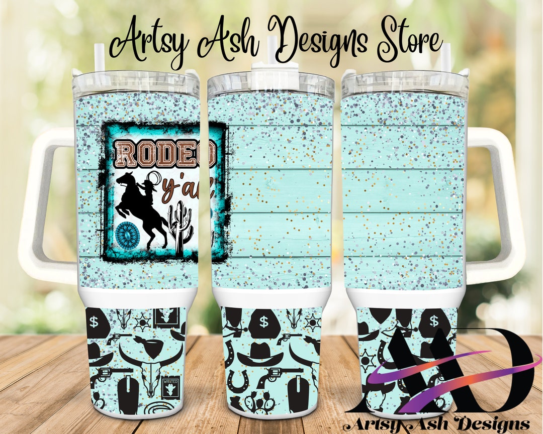 40 Oz Rodeo Tumbler Wrap, Quencher Tumbler Wrap, Western Theme Tumbler ...