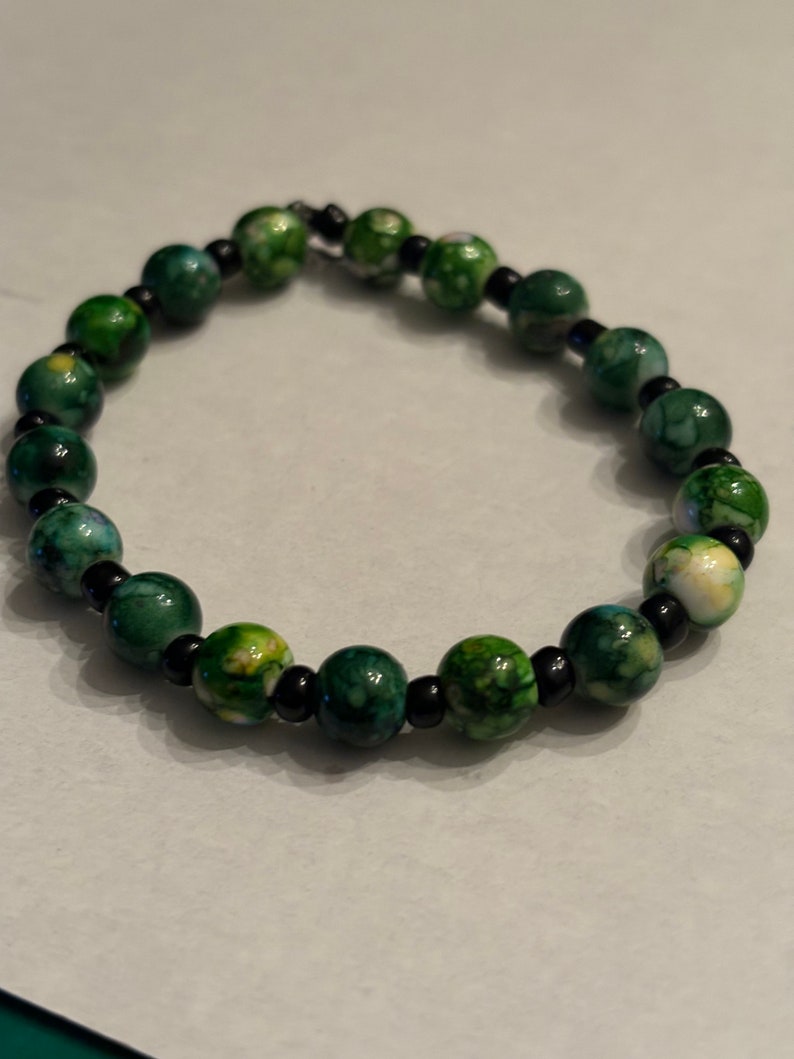 Marble Bead Bracelets - Etsy
