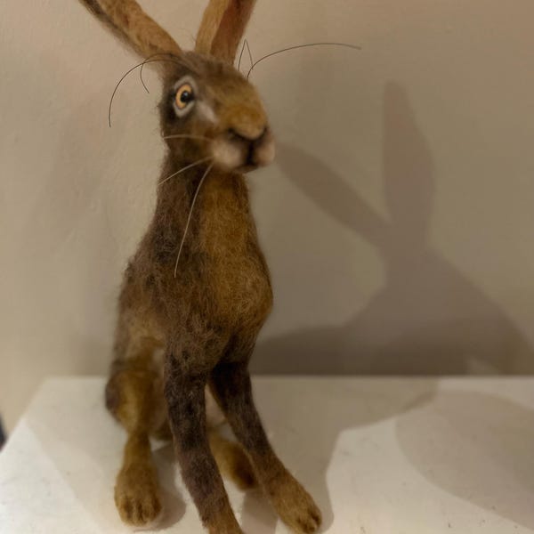 Felted Hare - Etsy UK