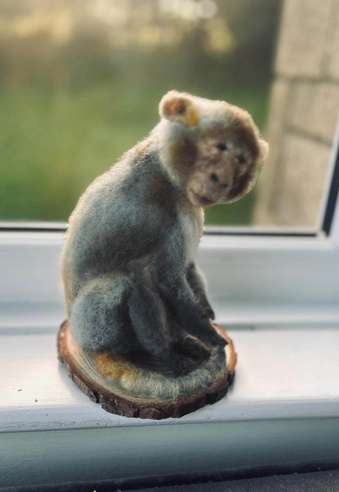 Felted Macaque Monkey Handmade - Etsy