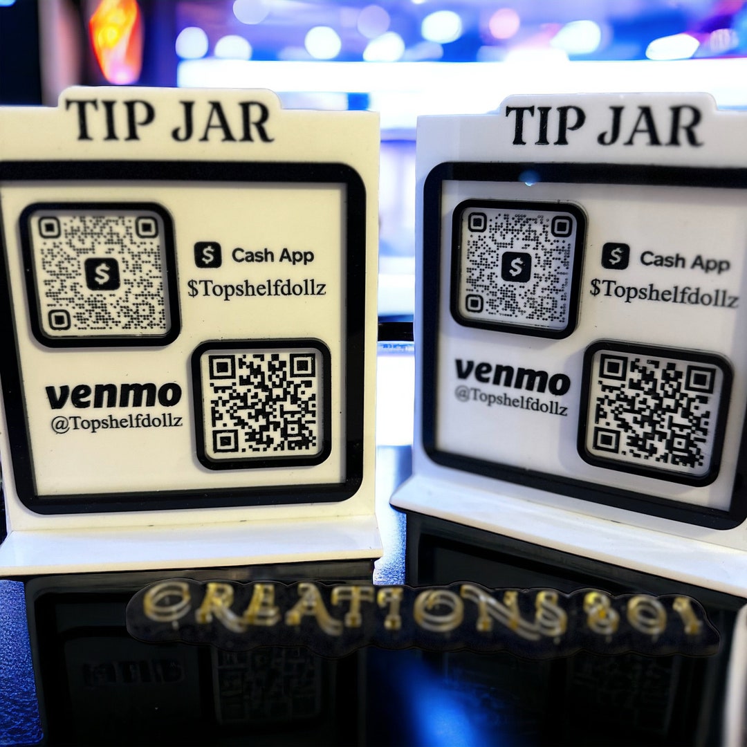 Mini QR Code Tip Jar - Etsy