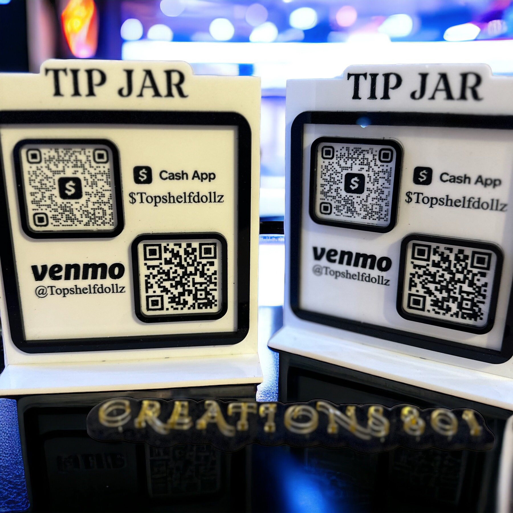 Mini QR Code Tip Jar - Etsy