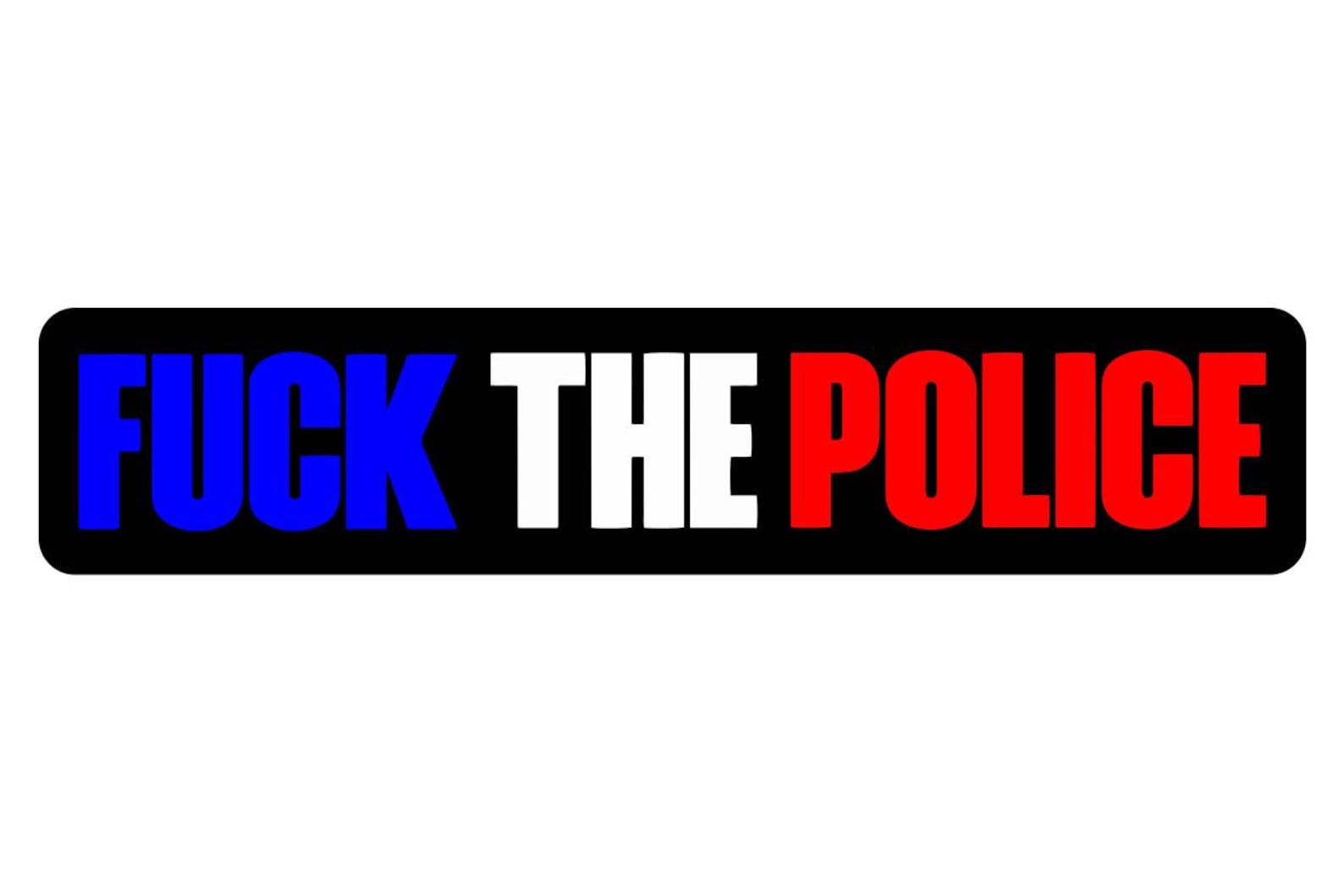 Fuck the Police Sticker, Decal, Bumper Sticker, Motorcycle Sticker ...