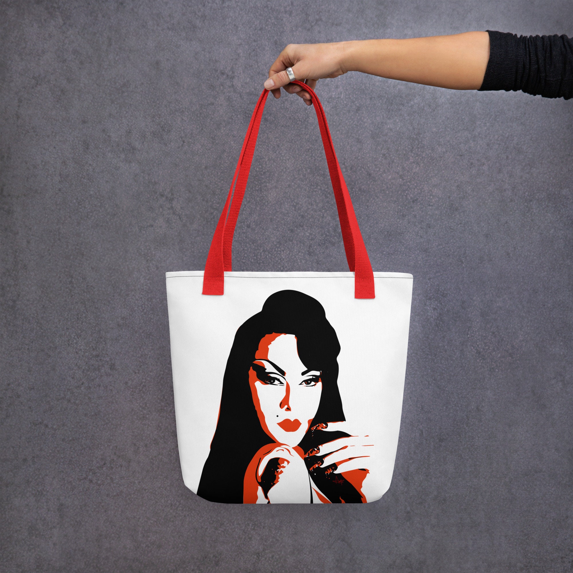 Violet Chachki Pin up Tote Bag Vintage Biker Girl Tableau Portrait ...