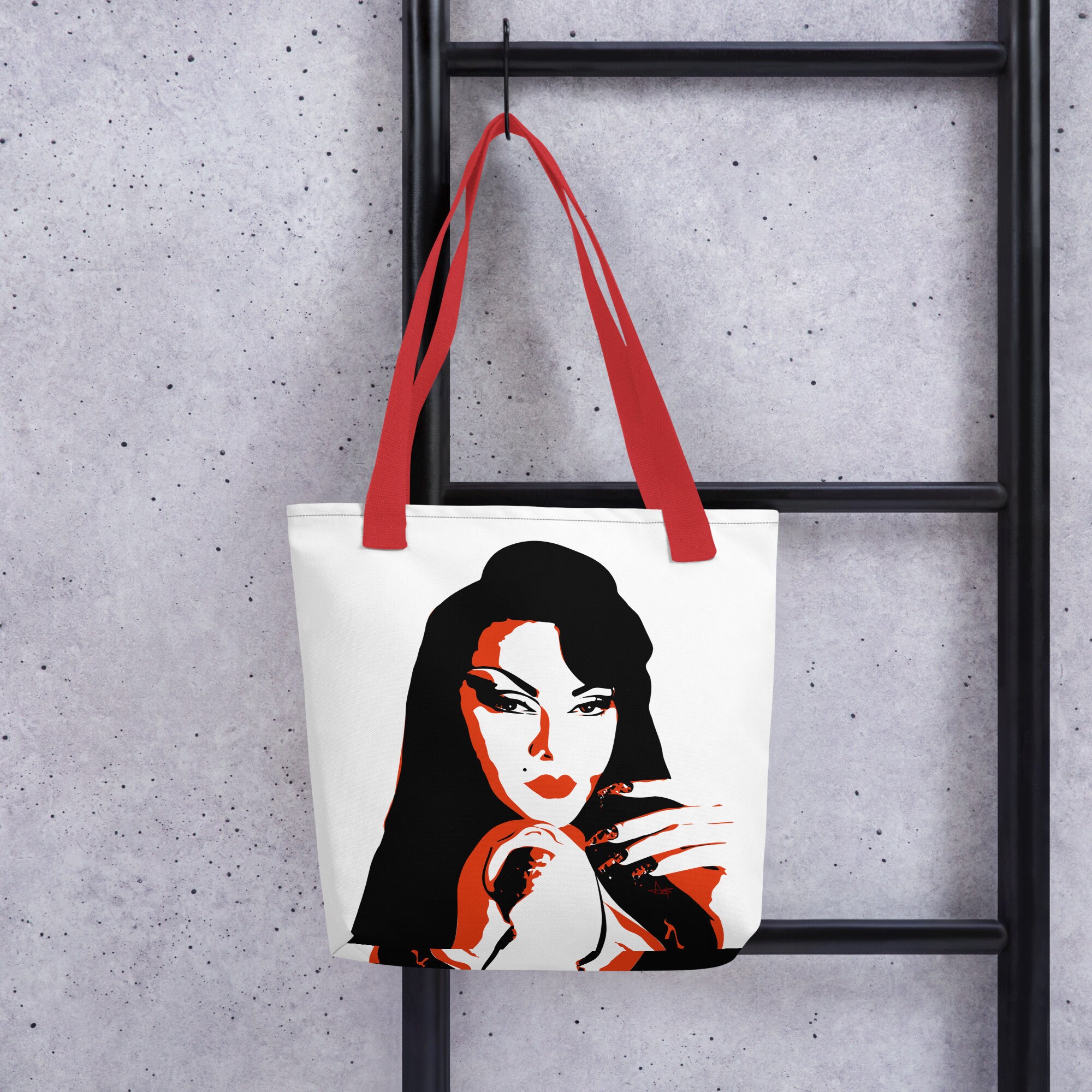 Violet Chachki Pin up Tote Bag Vintage Biker Girl Tableau Portrait ...