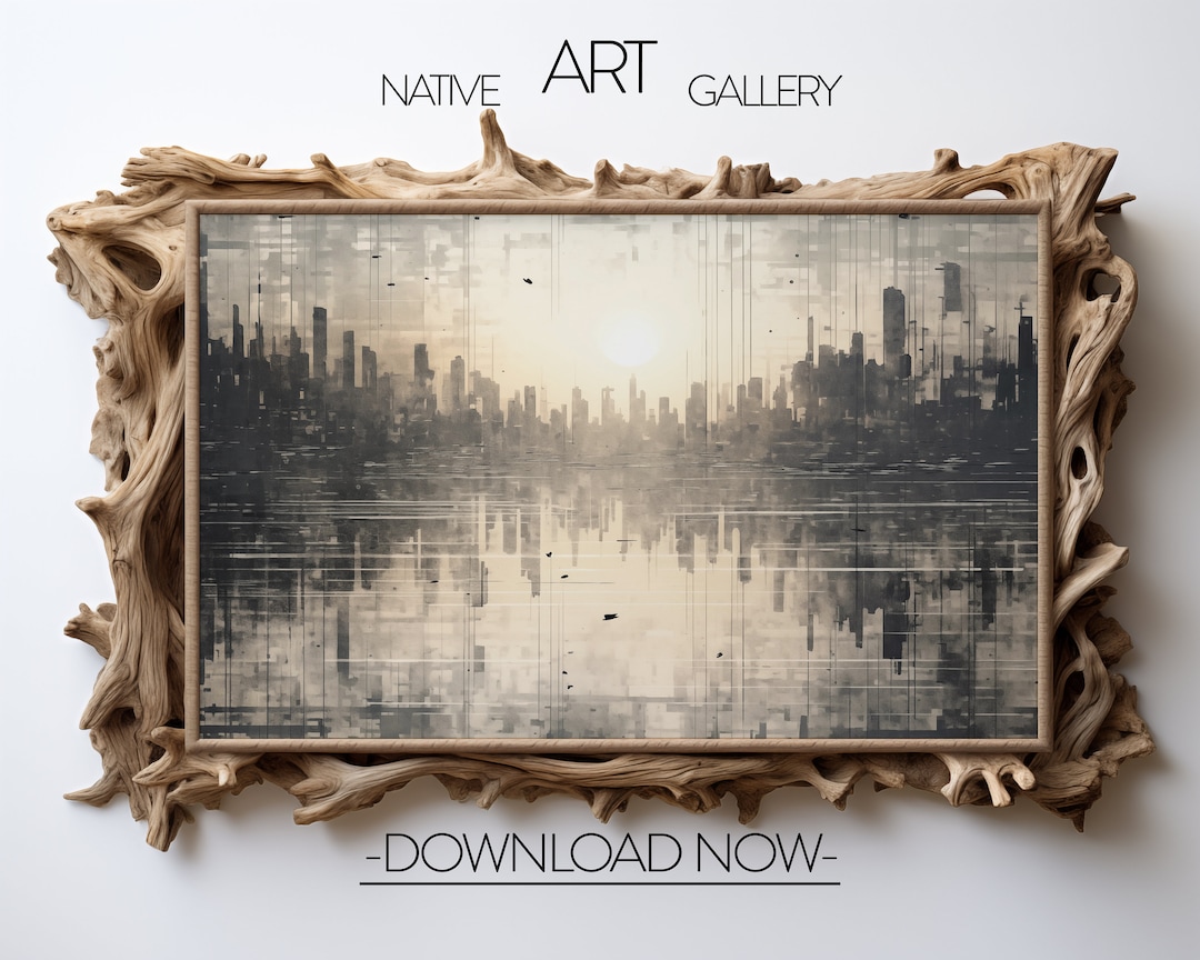 Gray Metropolis, Timeless Wall Decor, Neutral Modern Print, Sky Line ...