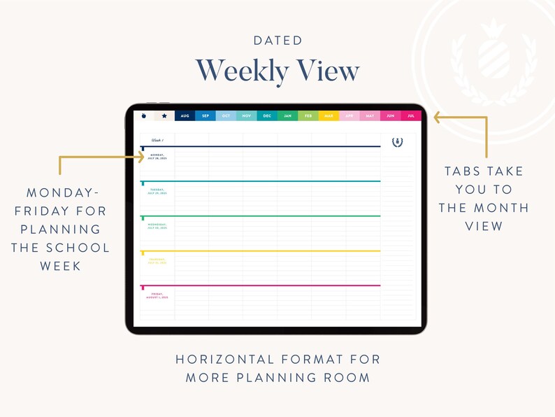 2025-2026 Digital Teacher Planner, Goodnotes Planner, School Planner ...