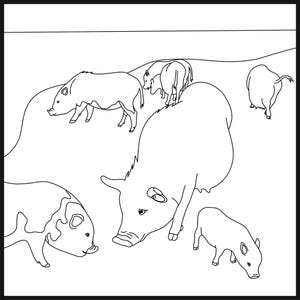 Farm Animal 20 Coloring Pages for Children - Etsy