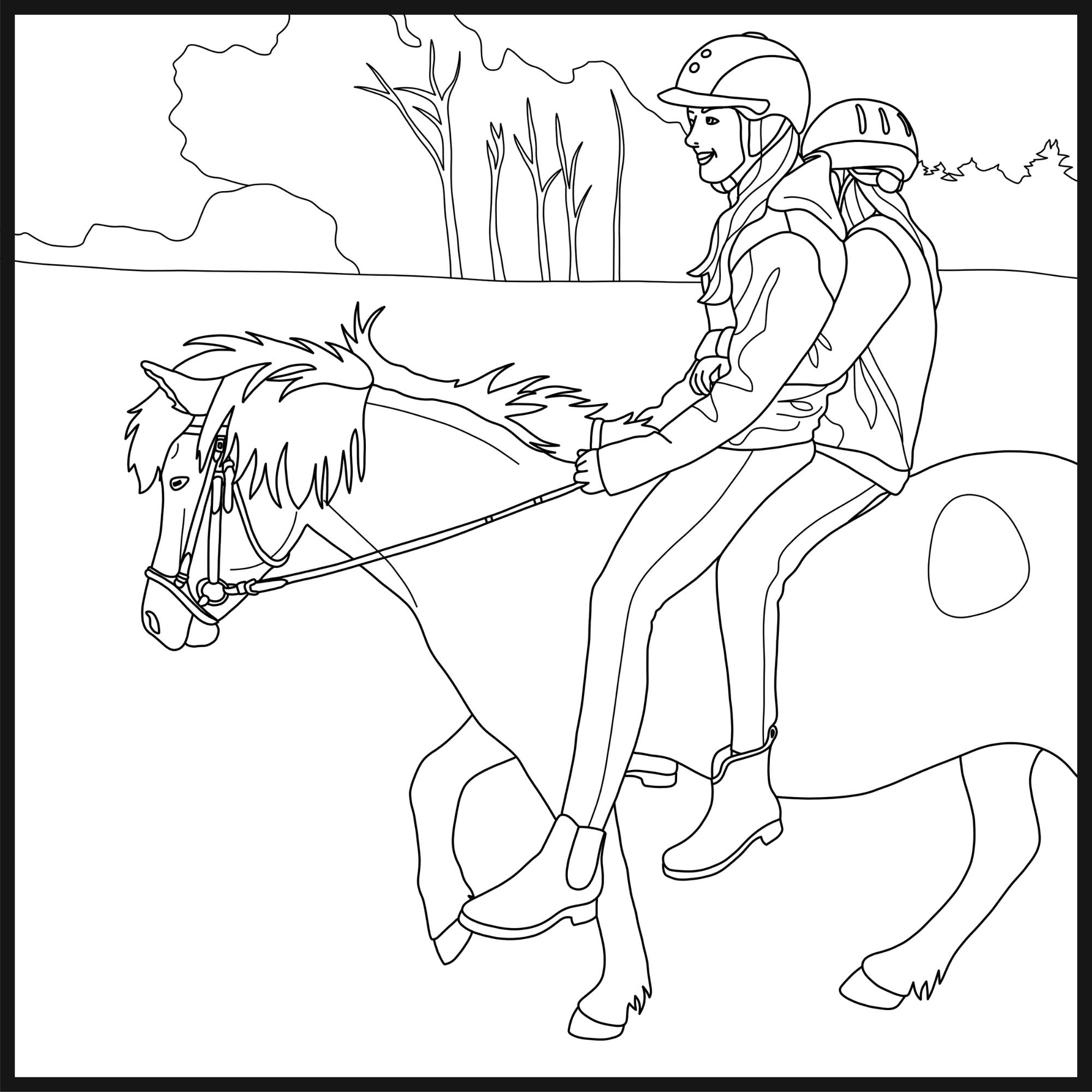 Horses 20 Coloring Pages - Etsy