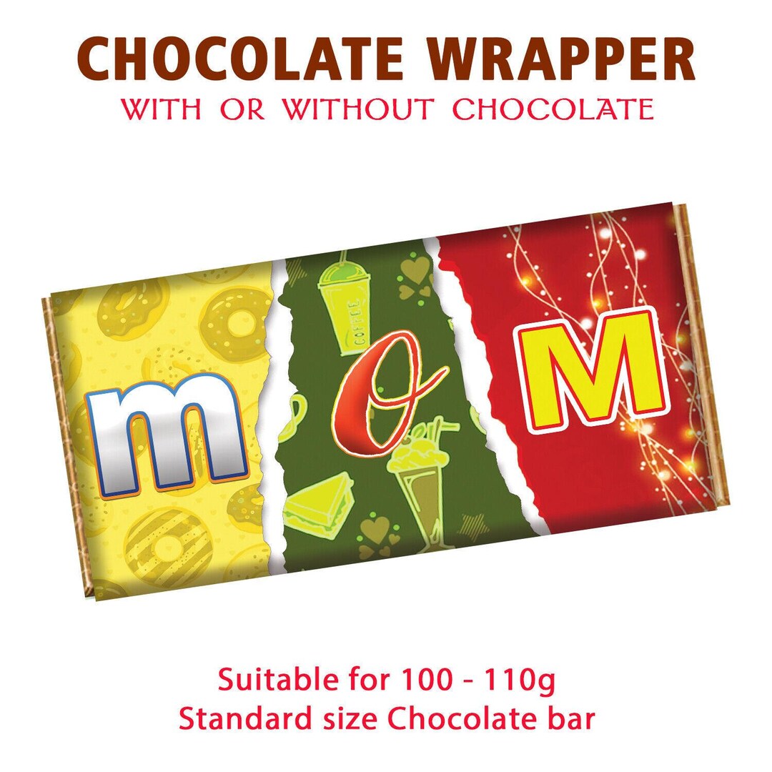 Mom Mummy Mother Chocolate Bar Wrapper Novelty Funny Gift Birthday ...