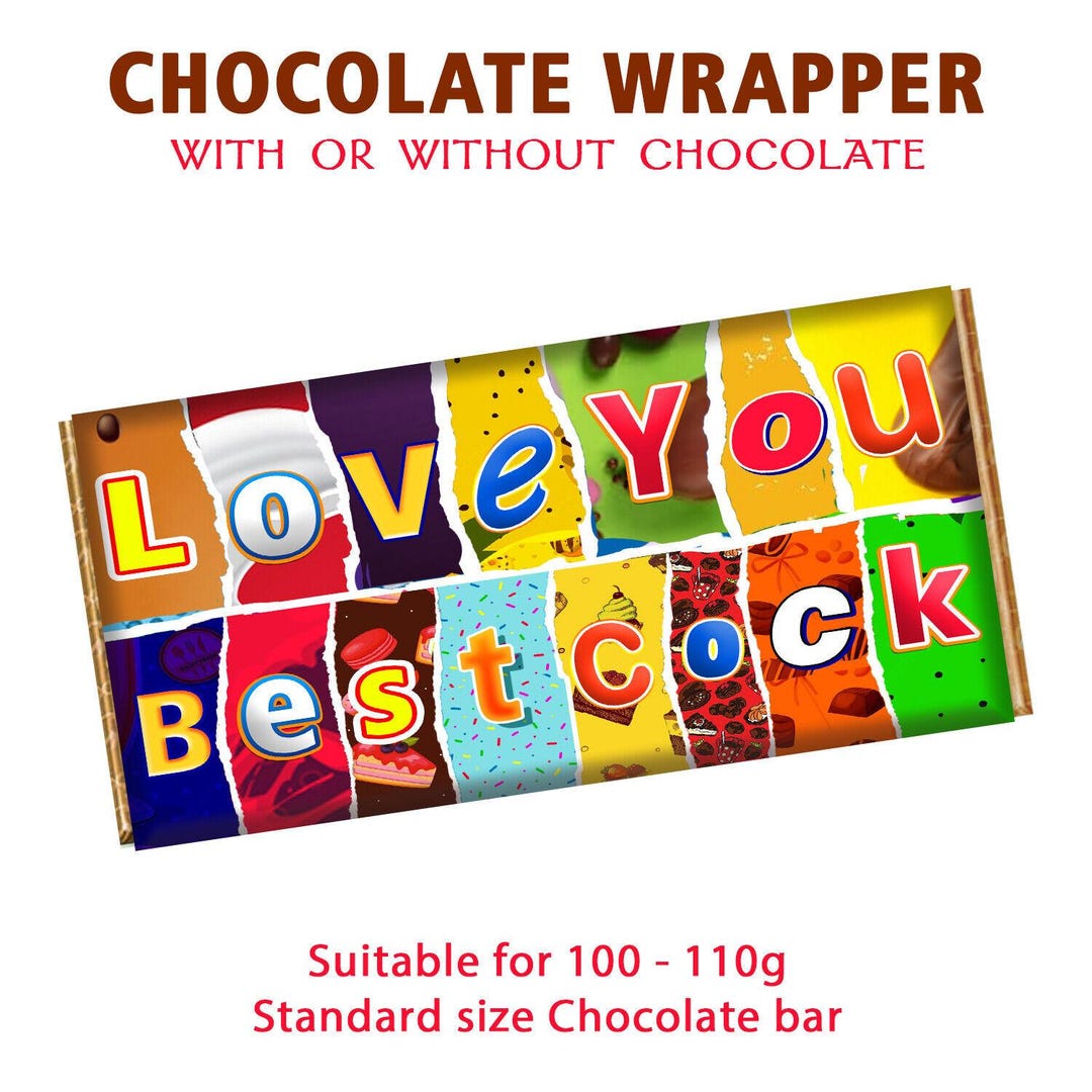 Love You Best C*ck Chocolate Bar Wrapper Novelty Valentines Birthday ...