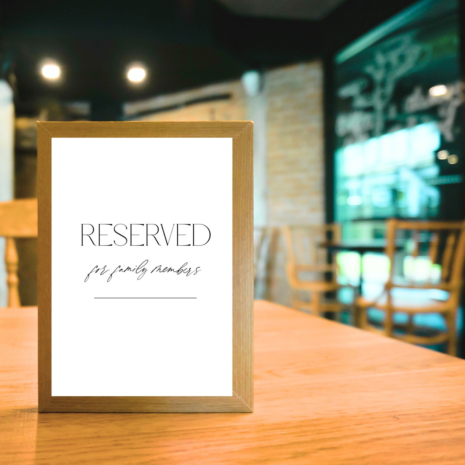 Wedding Reserved Sign | Reserved Sign for Wedding Ceremony | Modern ...