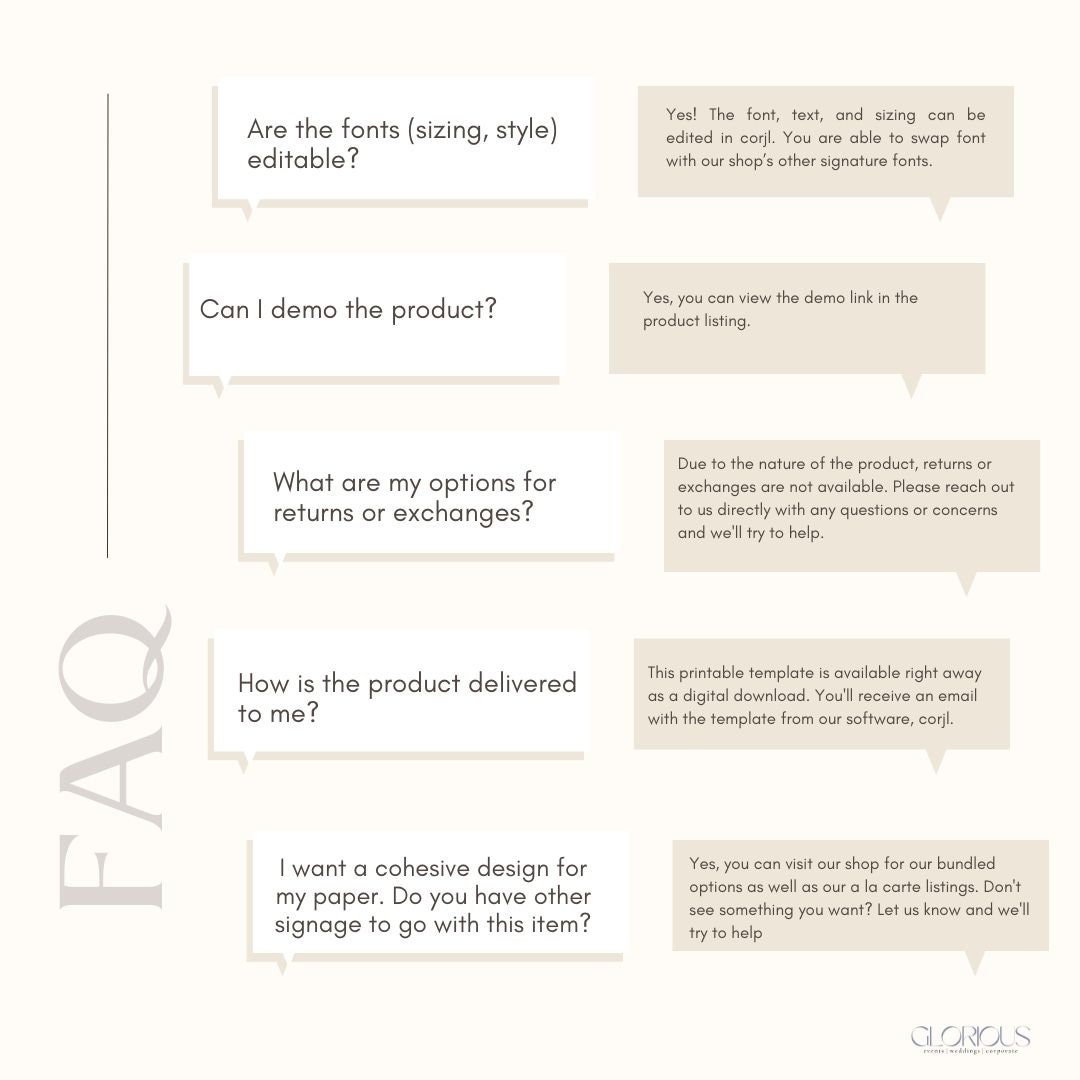 Reserved Sign Template | Modern Script Design | DIY Printable - Etsy