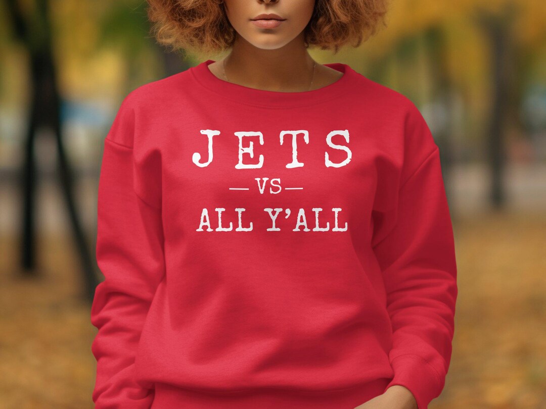 Funny Sports Rivalry T-shirt, Jets VS All Y'all, Humorous Tee for Men ...