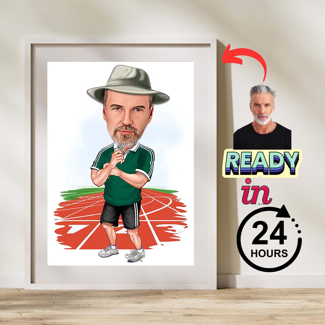 Basketball Coach Cartoon Drawing for Men,basketball Coach Dad Gift ...