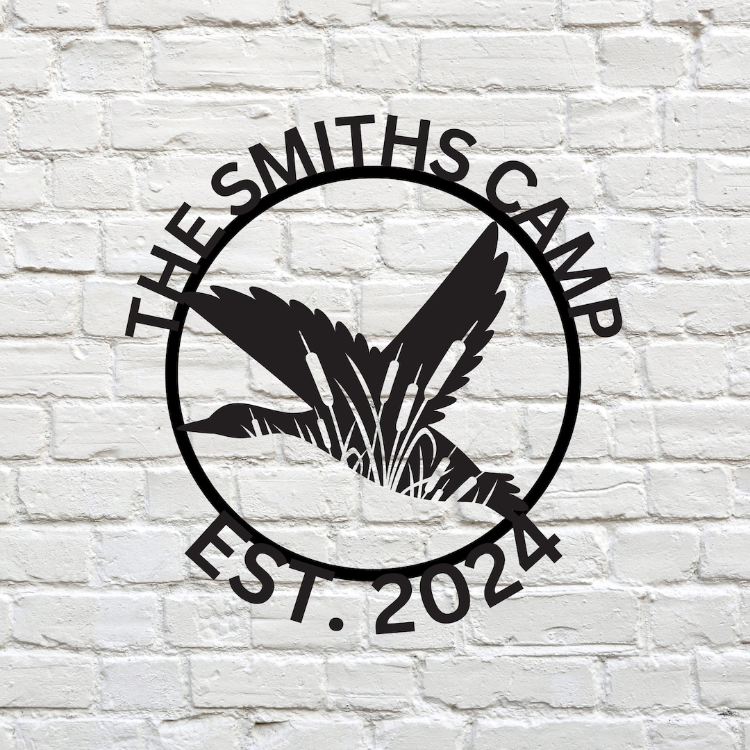 Personalized Metal Duck Hunting Sign Rustic Decor for Outdoor ...