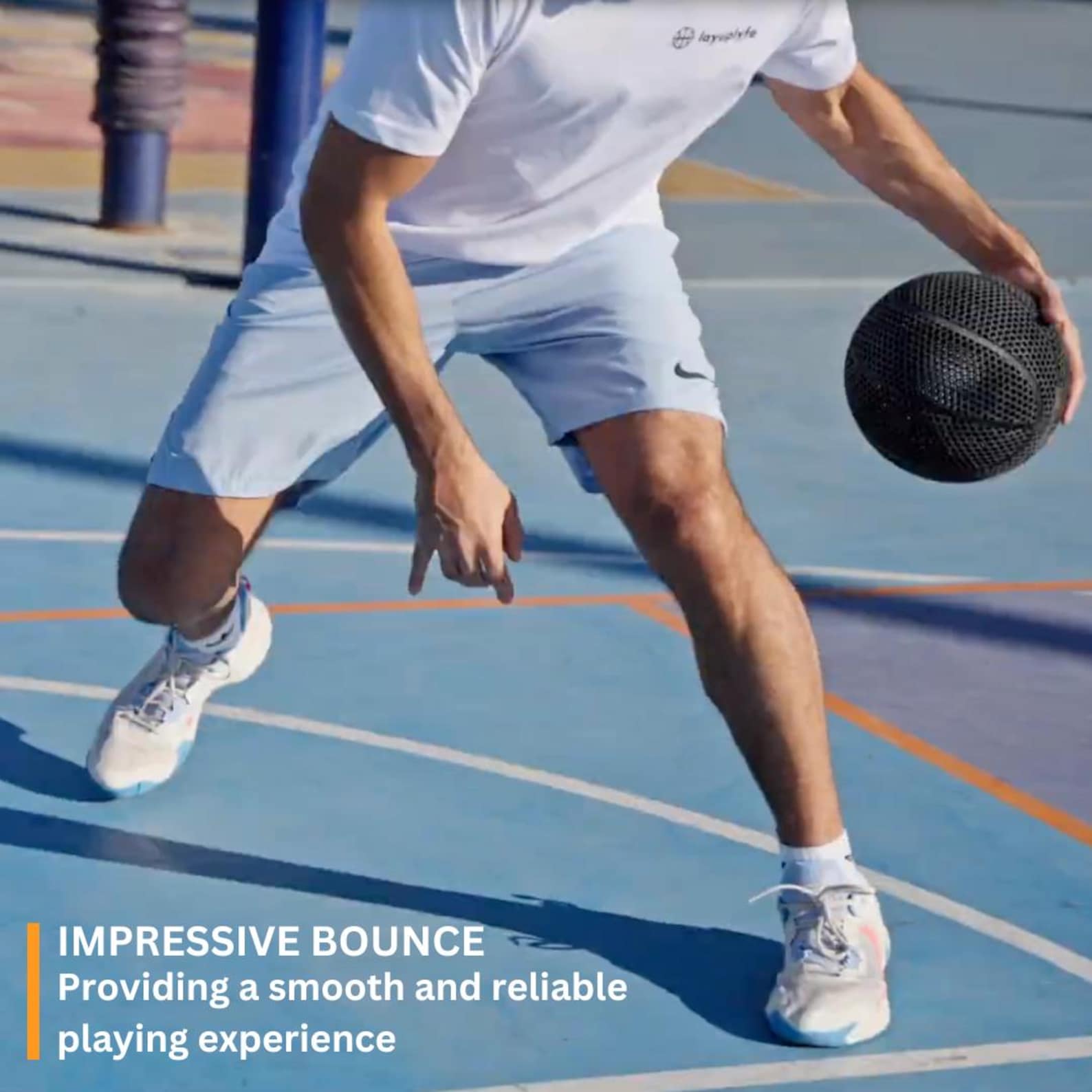 LAYUPLYFE Airless Basketball | 3D Printed Basketball | Silent ...