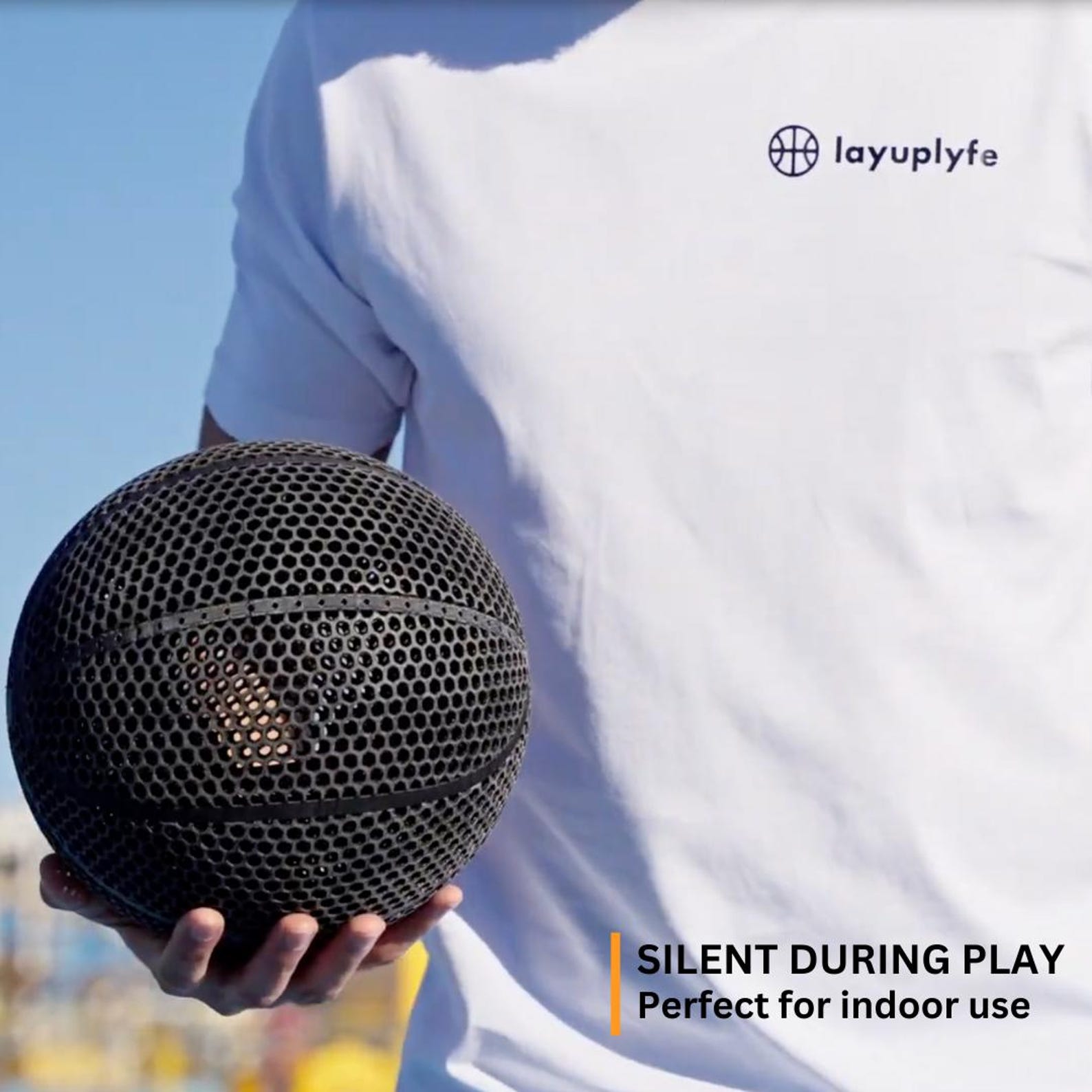 LAYUPLYFE Airless Basketball | 3D Printed Basketball | Silent ...
