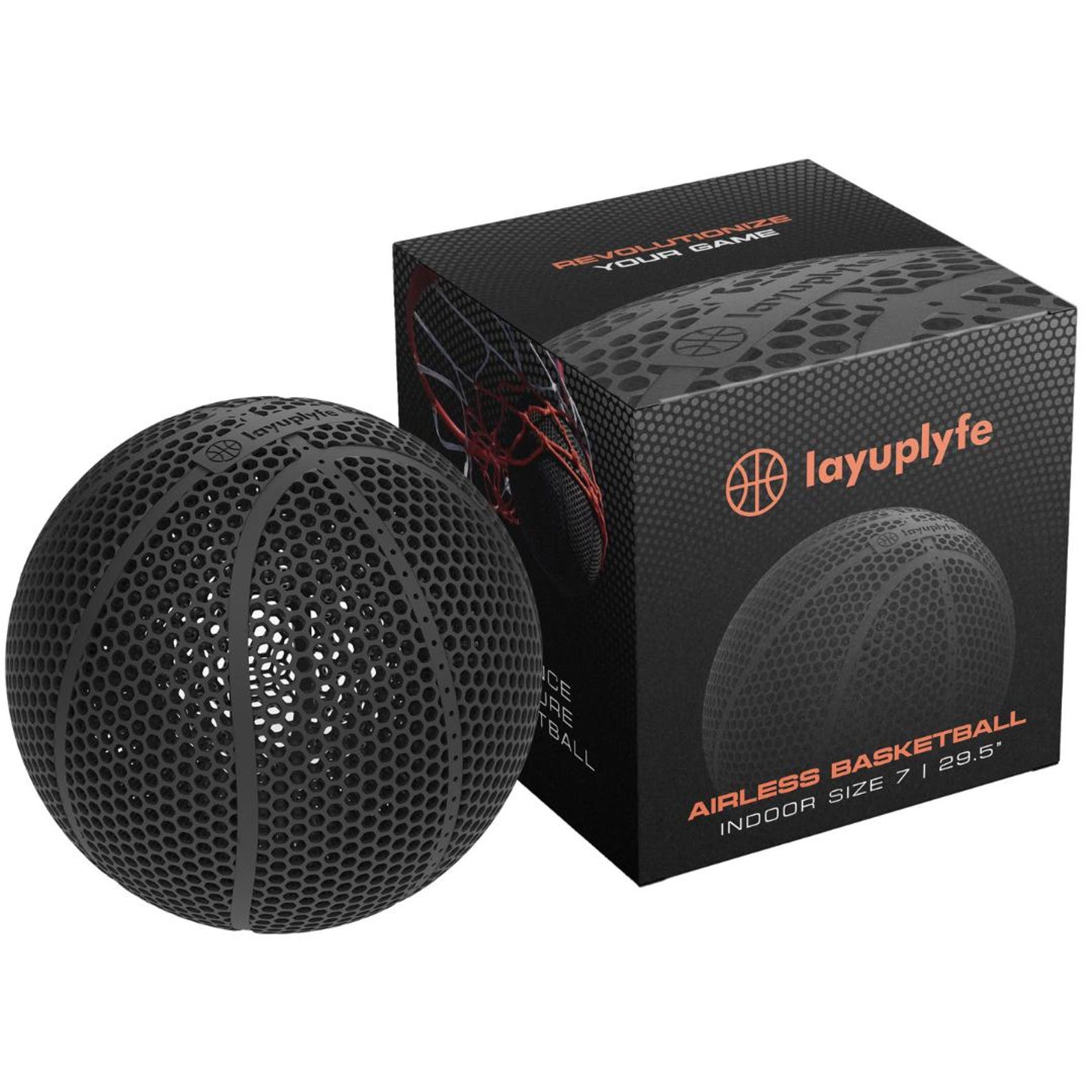 LAYUPLYFE Airless Basketball | 3D Printed Basketball | Silent ...