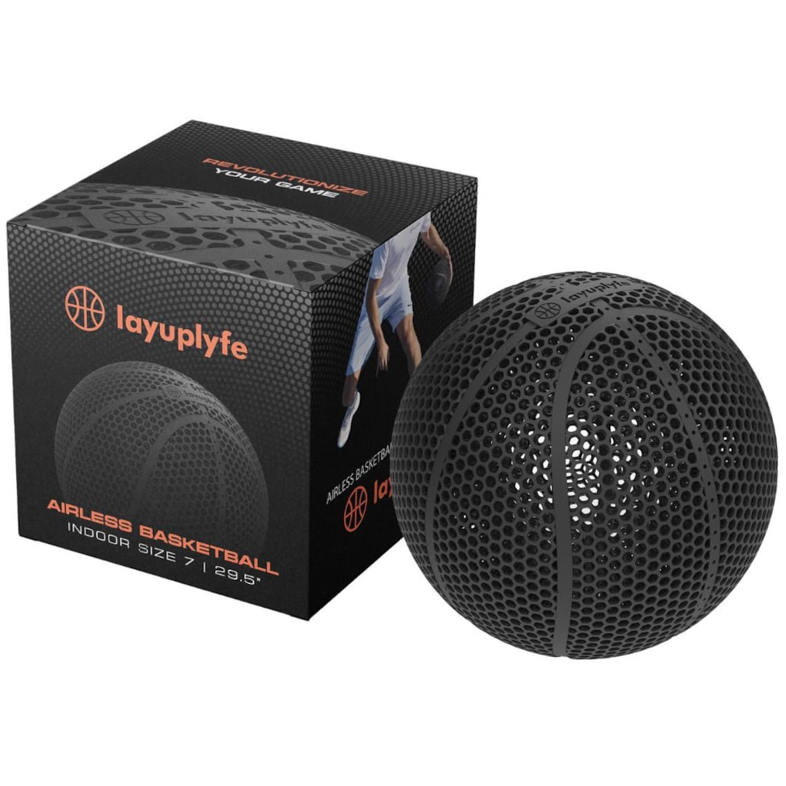 LAYUPLYFE Airless Basketball | 3D Printed Basketball | Indoor ...