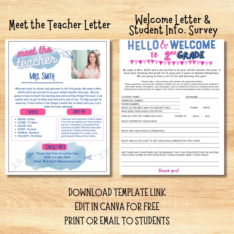 Classroom Newsletter Bundle, 12 Month Editable Teacher Newsletter ...