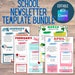 Classroom Newsletter Bundle, 12 Month Editable Teacher Newsletter ...