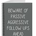 Funny- Passive Aggressive Emails, Spiral Notebook, Funny Gag Gift ...