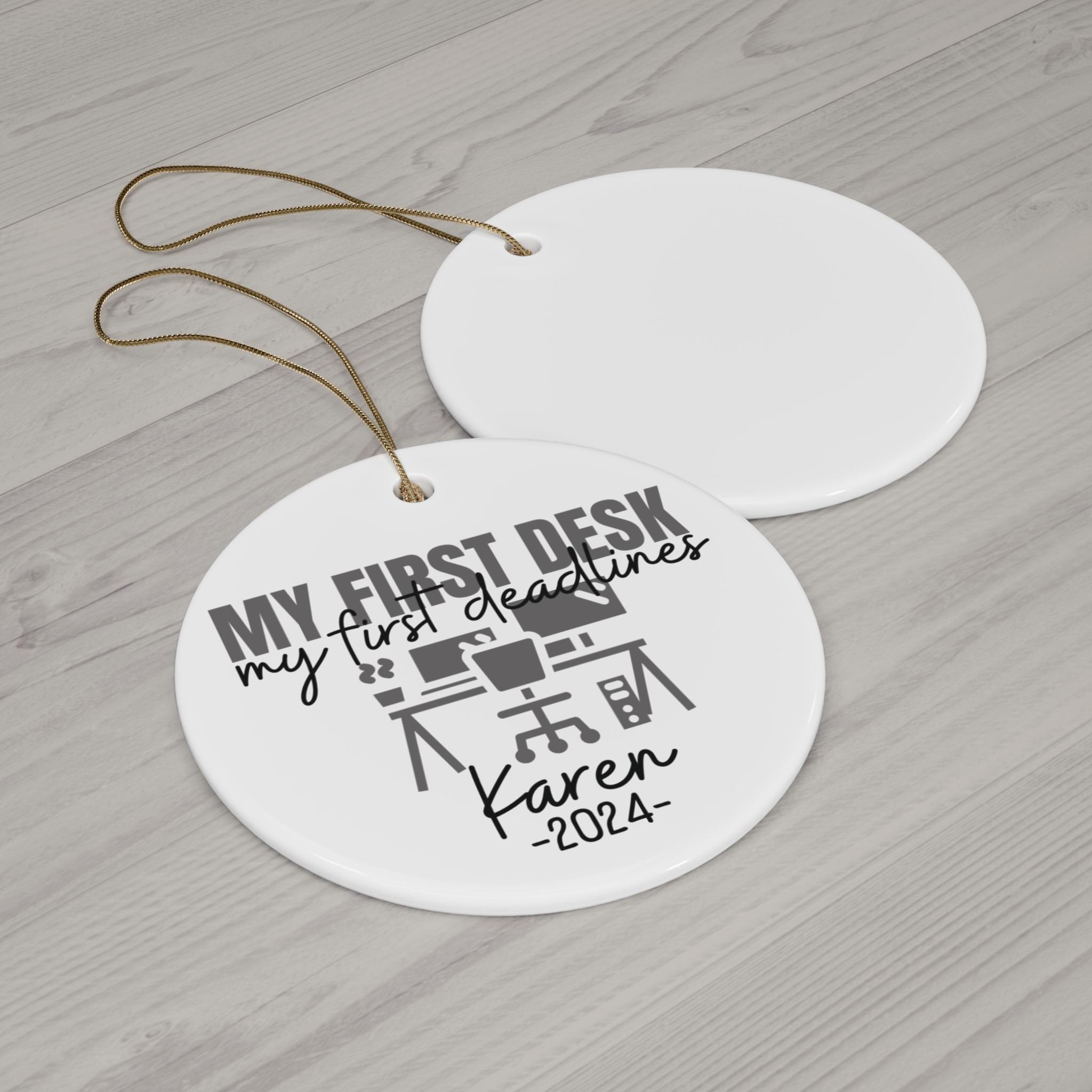 First Job Ornament - First Job Gift - Customizable Christmas Ornament ...