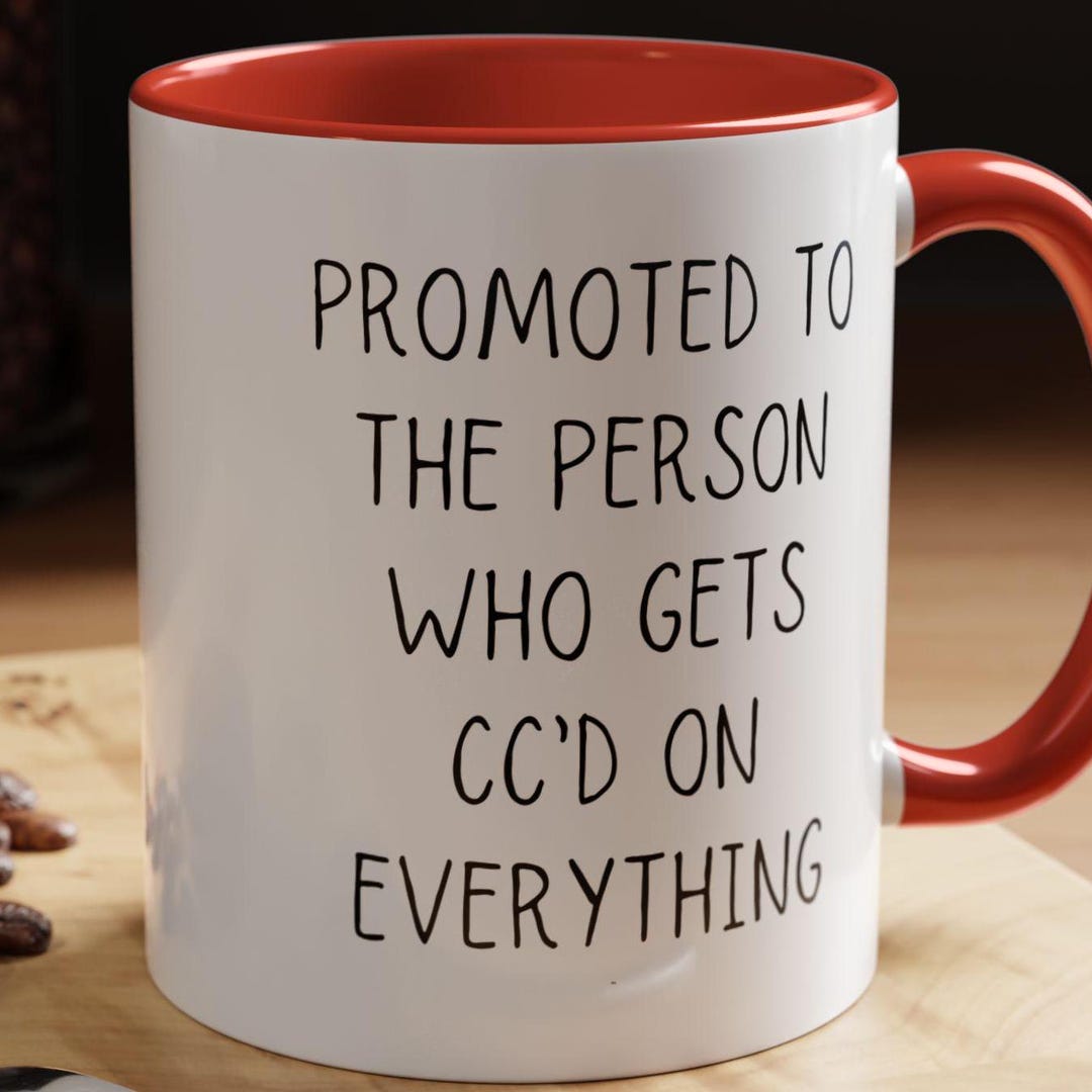 Job Promotion Funny Mug, Coworker Gift, Office Humor Cup ...