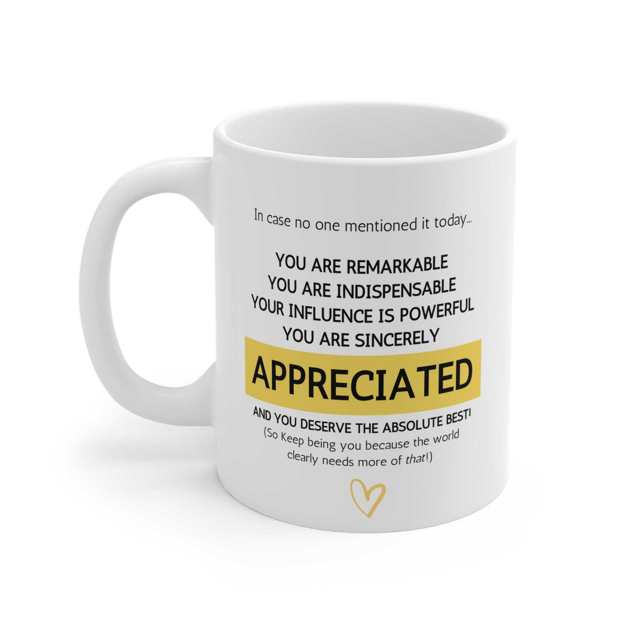 Appreciation Gift | Employee Appreciation | Thank You Mug | Gratitude ...