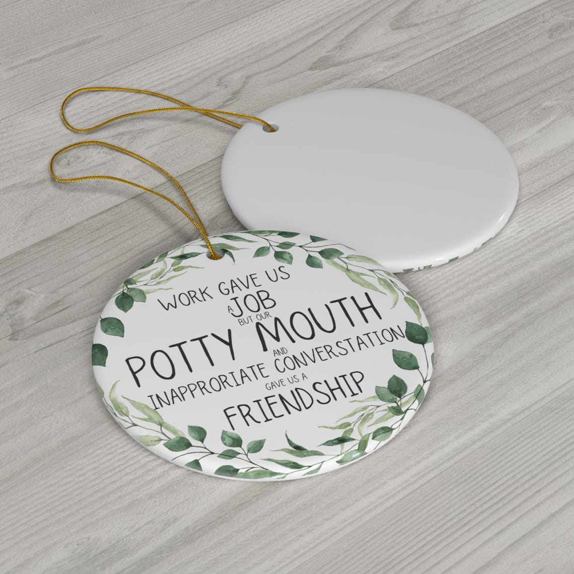Coworker Christmas Gift | Work Friend Gift | Work Bestie Ornament ...
