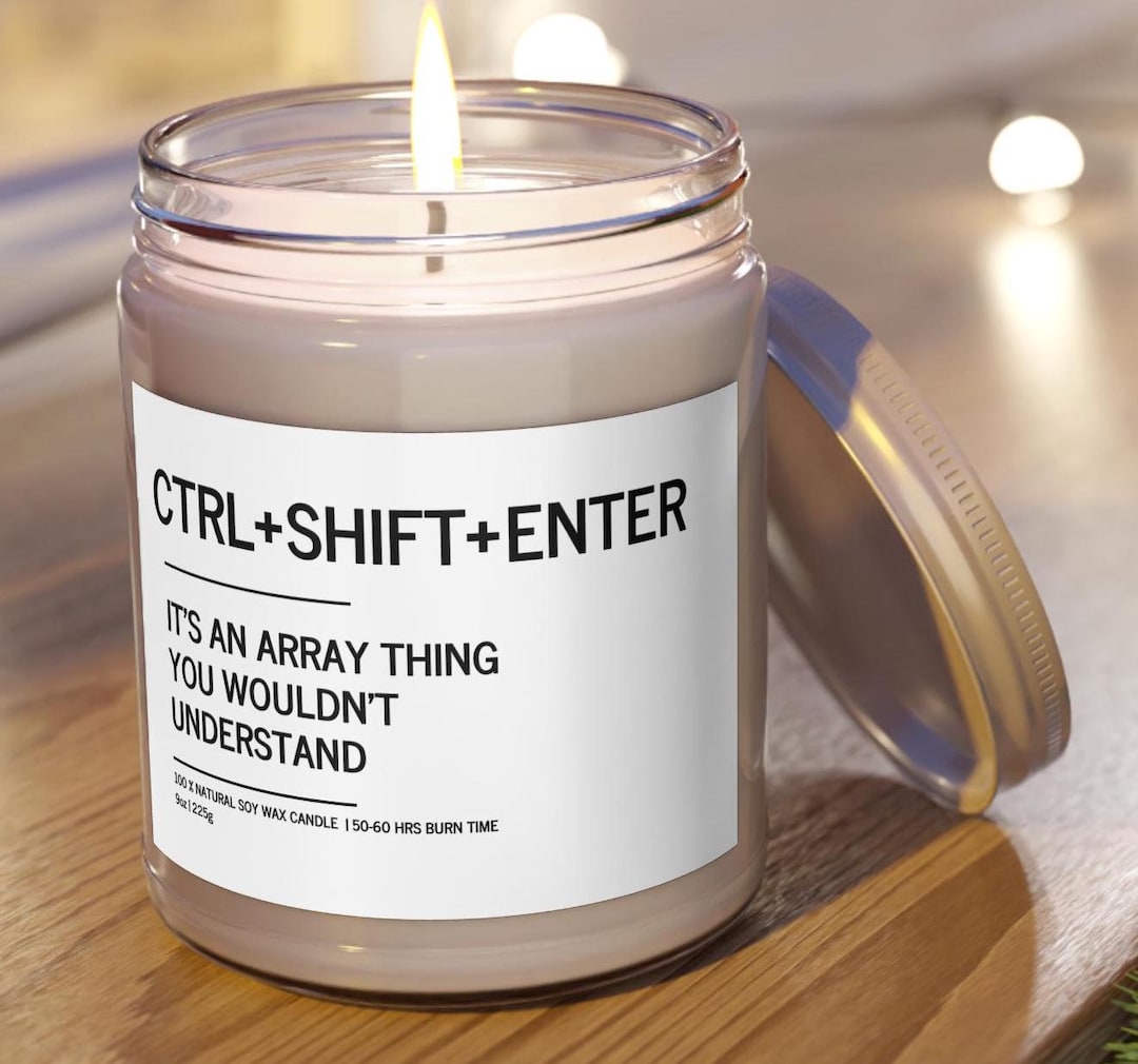 Funny Excel Gift Candle Spreadsheet Gag Gifts for Colleague Gift for ...