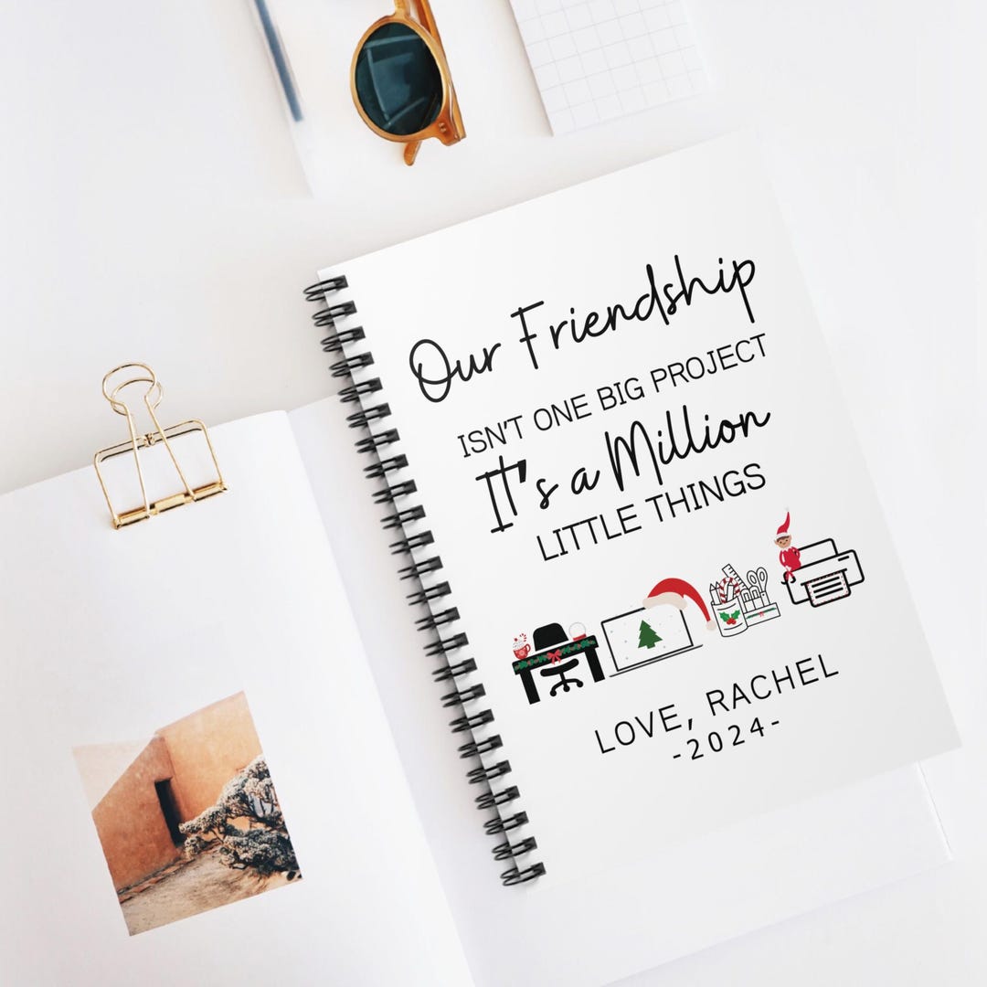 Coworker Friendship Notebook Personalized Colleague Friendship ...
