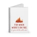 Emotional Support Dumpster Fire - Work's on Fire Notebook Gift - Unique ...