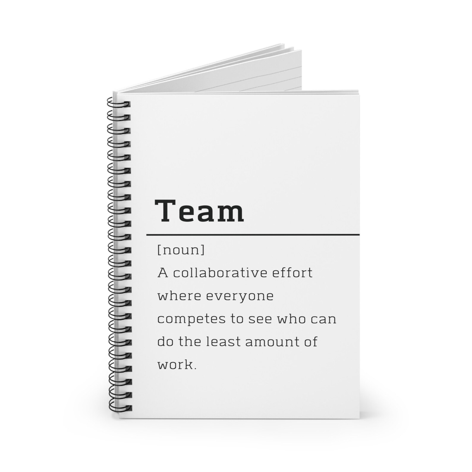 Team Definition Notebook, Work Colleague, Team Gifts, Team Journal ...