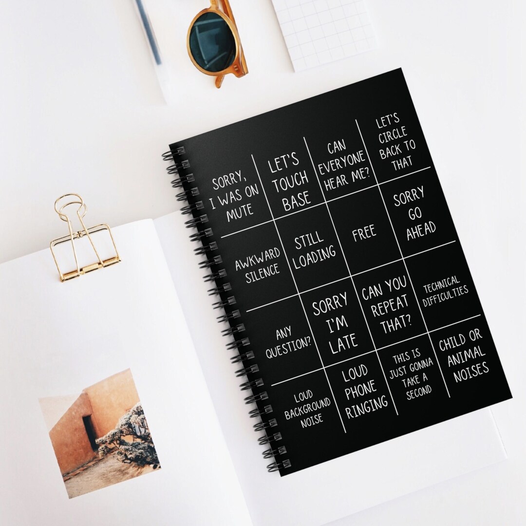 Conference Call Bingo Notebook | Desk Accessories | Funny Office Desk ...