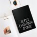 Emotional Support Dumpster Fire - Work's on Fire Notebook Gift - Unique ...