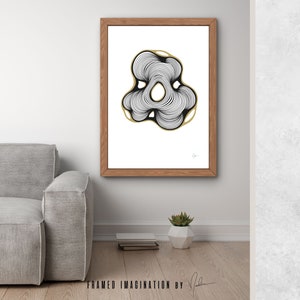 Minimalist, Modern, Abstract Line Art Print - Wall Art Poster Printable ...