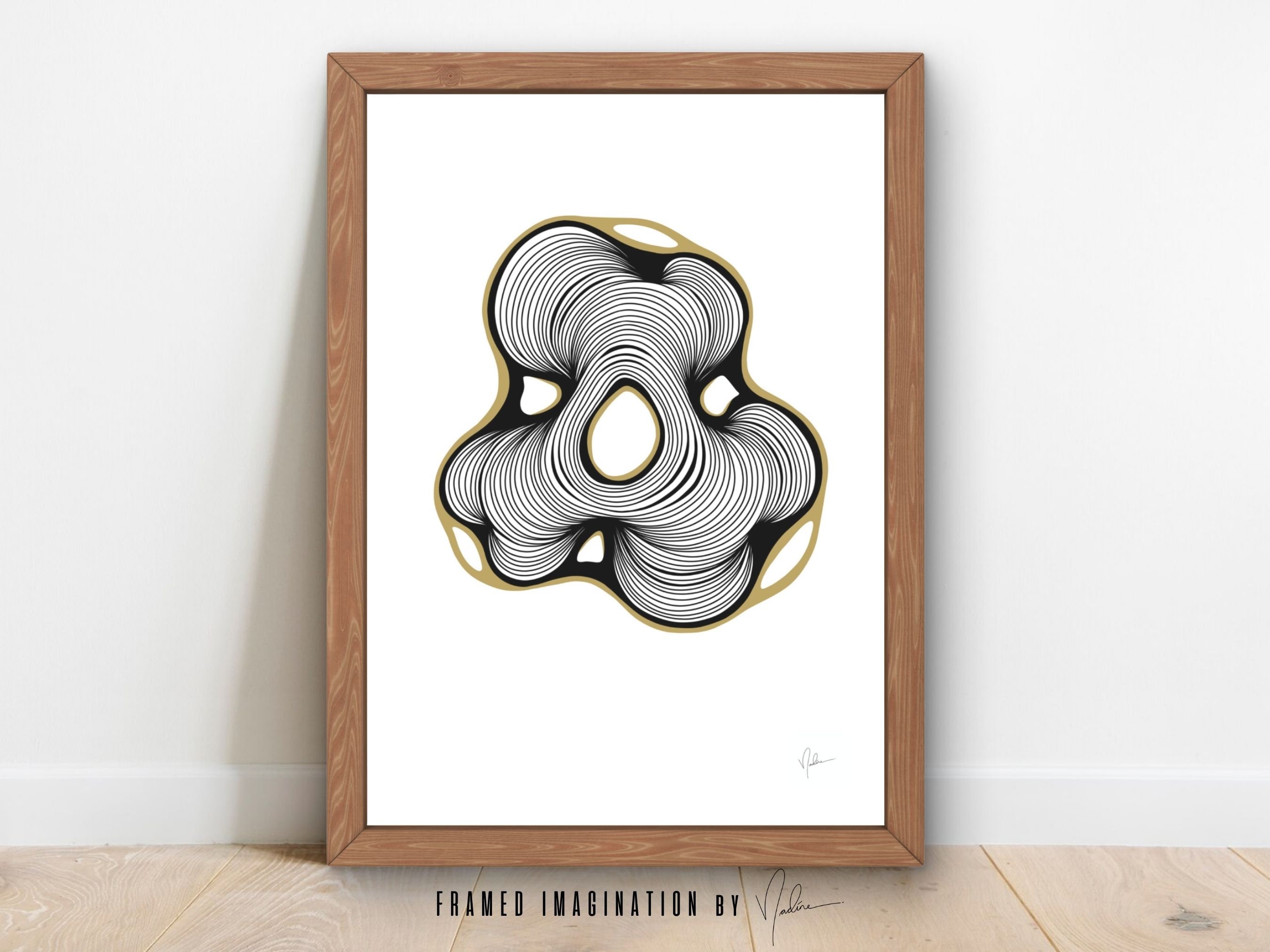 Minimalist, Modern, Abstract Line Art Print - Wall Art Poster Printable ...